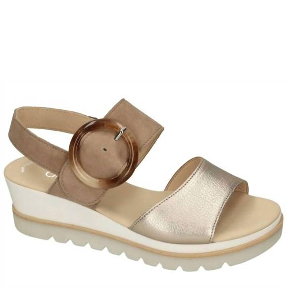 Gabor | Shoes | New Gabor Womens Platform Sandal In Metal ...